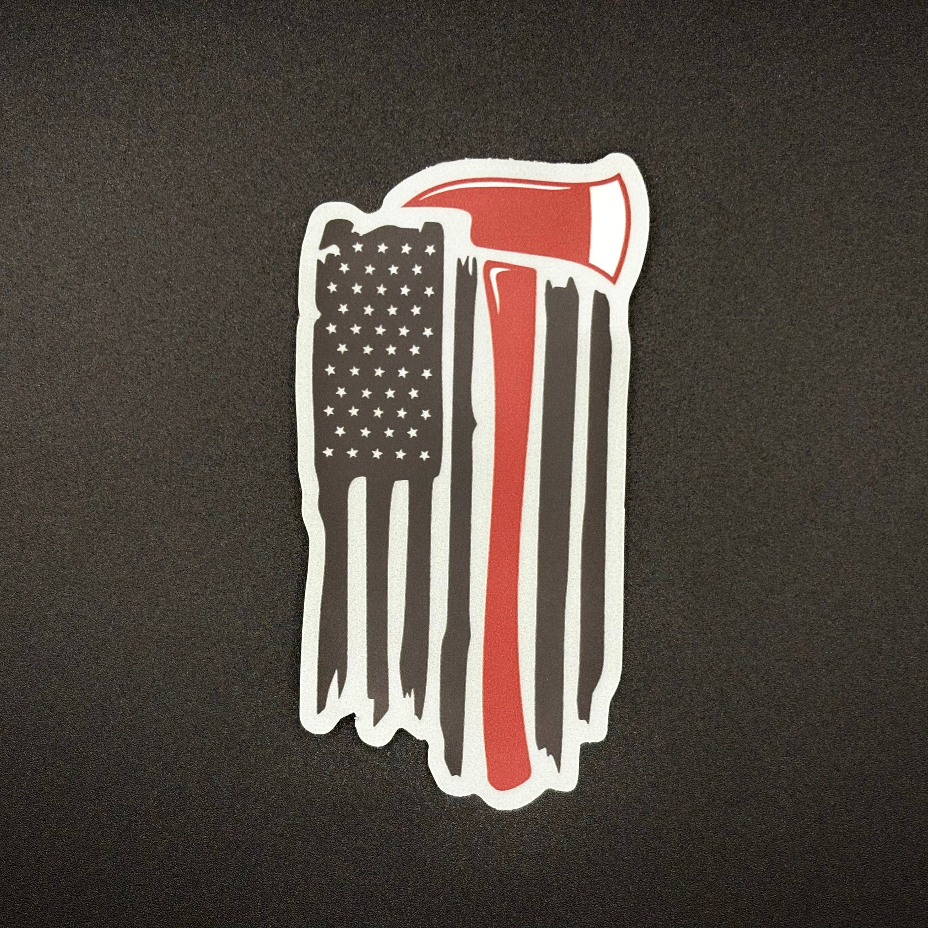 Thin Red Line Axe Flag Sticker – Ten 8 Locker